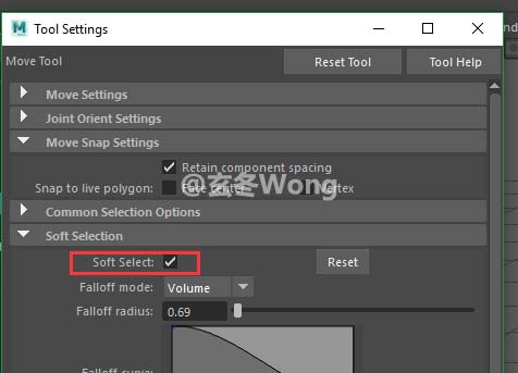 [Maya]Move Tool常用设置参数